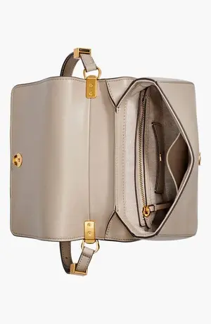 Donna Karan New York Jericho Croc-effect Suede Shoulder Bag