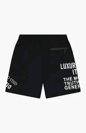 ROBERTO VINO All-over Graphic Swim Trunks - Black