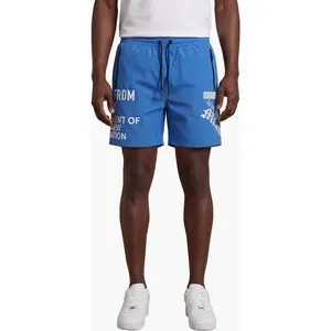 ROBERTO VINO All-over Graphic Swim Trunks - Blue