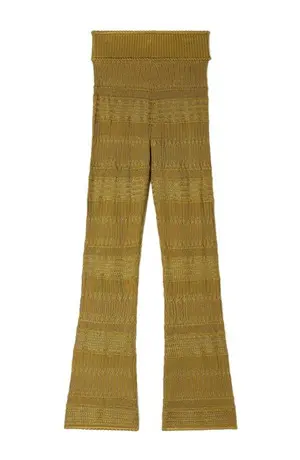 Sandro Pointelle Knit Flared Trousers