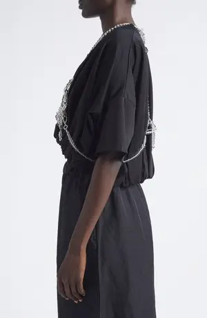 Noir Kei Ninomiya Beaded Safety Pin Harness