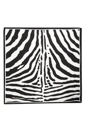Lele Sadoughi Zebra Scarf - Jet