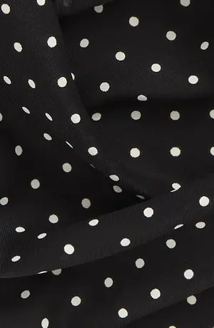Lele Sadoughi Picot Trim Triangle Scarf - Jet Dot