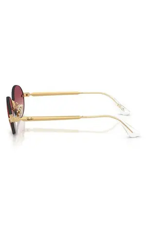 Ray-ban Oval Rimless Sunglasses - Arista/clear Violet