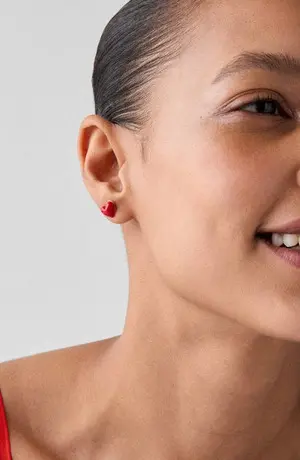 Kate Spade New York Mismatched Heart And Ladybug Stud Earrings