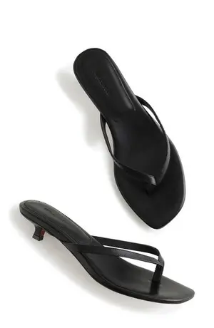 Madewell The Chiara Kitten Heel Thong Sandal