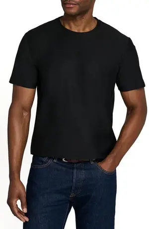 BROOKLYN BRIGADE Solid Mapleton Luxe Cross Dyed T-shirt - Black