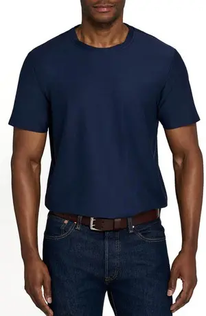 BROOKLYN BRIGADE Solid Mapleton Luxe Cross Dyed T-shirt - Navy