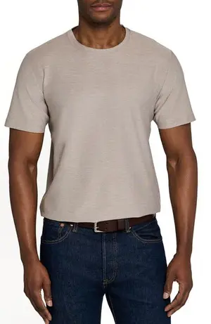 BROOKLYN BRIGADE Solid Mapleton Luxe Cross Dyed T-shirt - Tan
