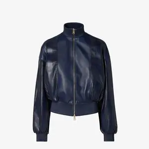 Fendi Nappa Leather Blouson - Blue