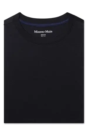 Mizzen+main Palmer Solid Pima Cotton T-shirt - Black