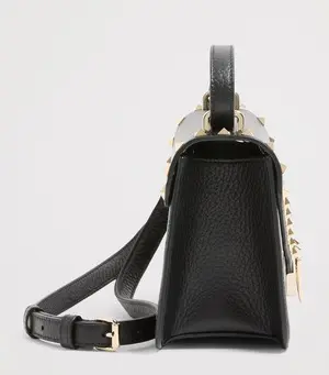 Valentino Garavani Grained Leather Rockstud Shoulder Bag