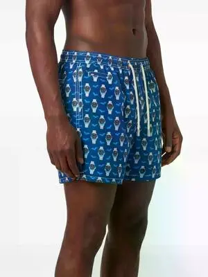 MC2 SAINT BARTH Printed Swim Shorts - Blue