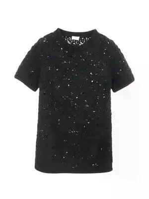 Celine Crew Neck Mini Dress - Black