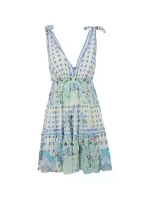 Camilla Floral Print Tiered Dress