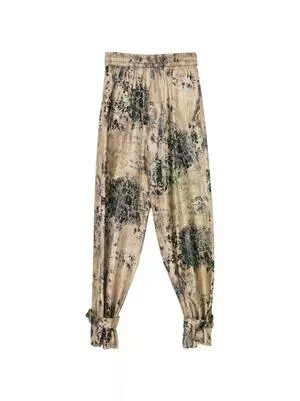 Antonio Marras Floral Print Pleated Trousers
