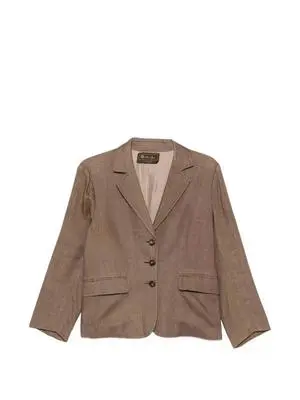 Loro Piana Notched Lapel Single-breasted Jacket - Brown