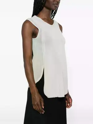 Giorgio Armani Mesh-panel Sleeveless Top