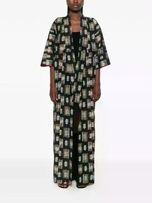 A.N.G.E.L.O. VINTAGE CULT 1990s Geometric Print Kimono