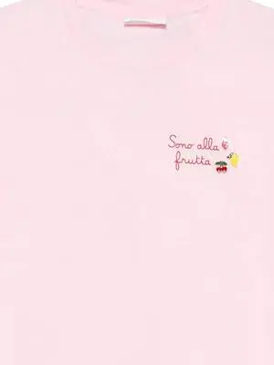 MC2 SAINT BARTH Emilie Embroidered Cotton T-shirt