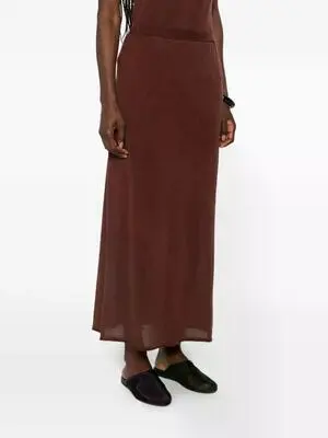 VIKTORIA CHAN Kalida Dot-texture Maxi Skirt