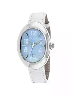 Locman 39mm Quartz Watch With Leather Strap - Blue