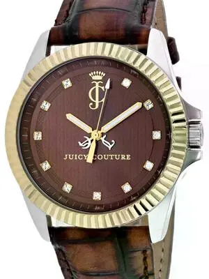 Juicy Couture Stella Fluted Bezel 40mm Watch - Brown