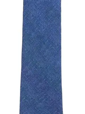 GIERRE MILANO Textured Silk Neck Tie - Blue