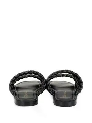 SPAZIO CORRIDONI 1 Braided Double-strap Flat Sandals