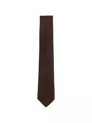 GIERRE MILANO Silk Twill Neck Tie - Brown