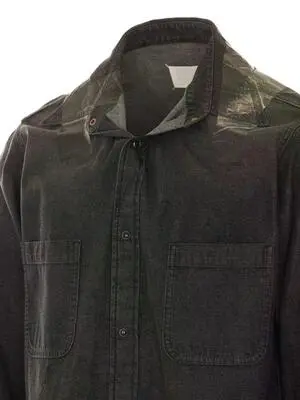MAISON MARGIELA Tape-detail Long-sleeved Shirt