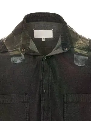 MAISON MARGIELA Tape-detail Long-sleeved Shirt