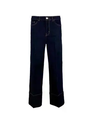 Marella Turn-up Cuff Jeans - Blue