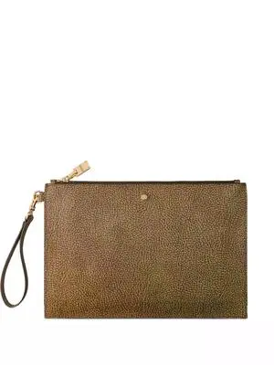Borbonese Op Coated Canvas Pouch