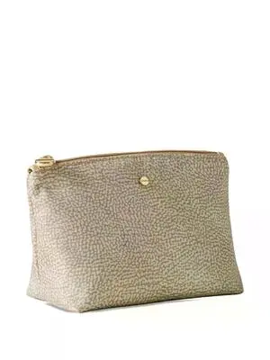 Borbonese Logo Plaque Pouch