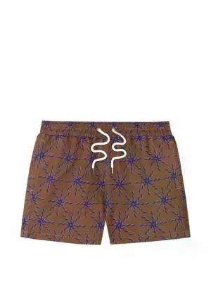 Frescobol Carioca Graphic-print Swim Shorts