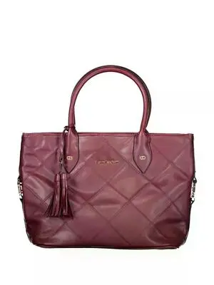 LAURA BIAGIOTTI Logo Plaque Tote Bag - Red