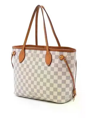 LOUIS VUITTON Damier Azur Neverfull Pm Tote Bag