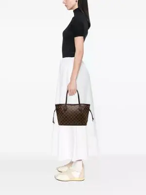 LOUIS VUITTON Damier Ebene Neverfull Pm Tote Bag