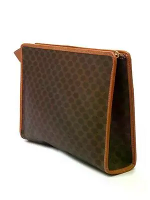 Celine Macadam Coated Canvas Clutch Bag