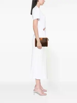 Celine Macadam Coated Canvas Clutch Bag
