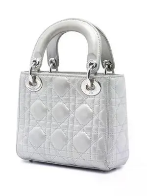 Dior Mini Lady Satchel - Silver