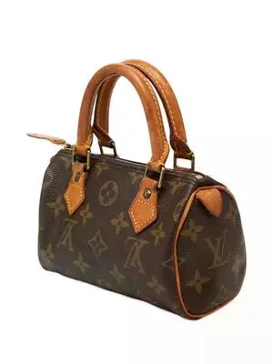 LOUIS VUITTON Monogram Mini Speedy Hl Satchel