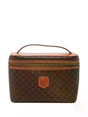 Celine Macadam Coated Canvas Vanity Bag
