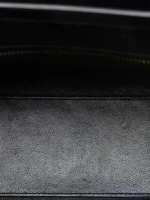 Celine Leather Luggage Tote Satchel - Black