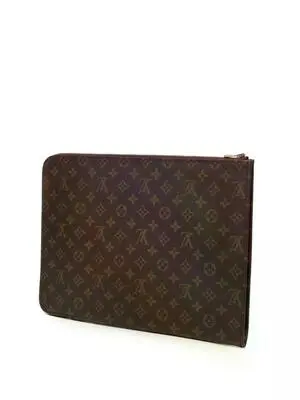 LOUIS VUITTON Monogram Document Portfolio Bag - Brown