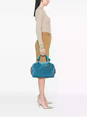 Dior Canvas Cannage Print Cherie Handbag