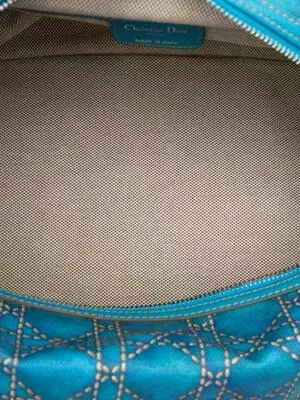 Dior Canvas Cannage Print Cherie Handbag