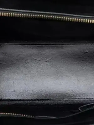 Celine Micro Tricolor Leather Luggage Tote Handbag