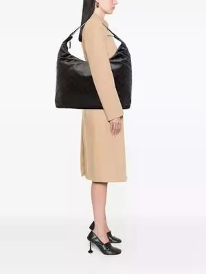 Gucci Gg Nylon Shoulder Bag - Brown